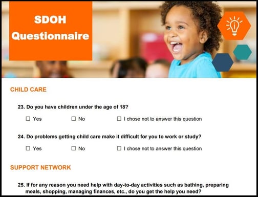 TACKLING SDOH ONE QUESTION AT A TIME
